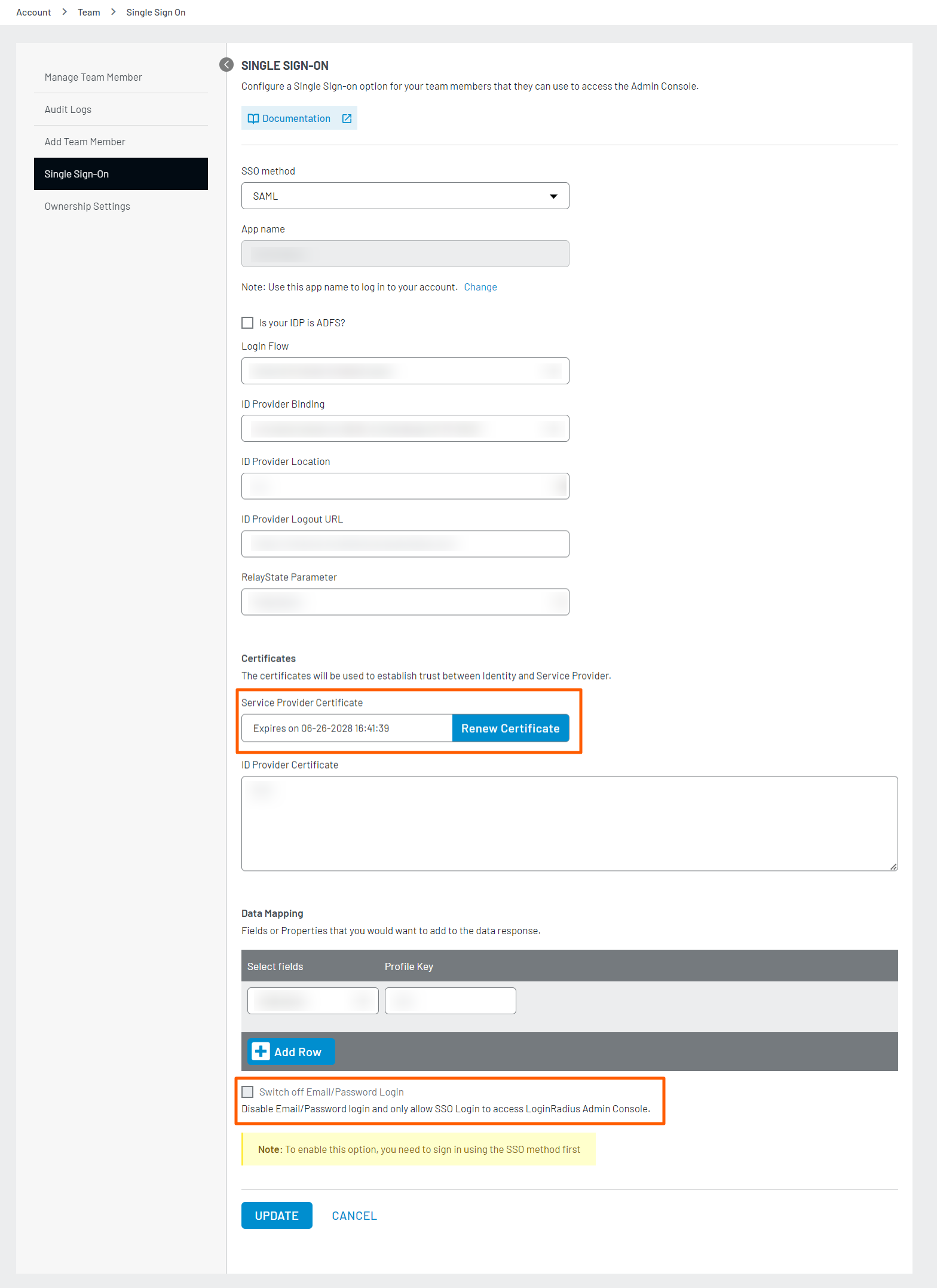 Setting Up Saml Sso In Admin Console Identity Platform Documentation