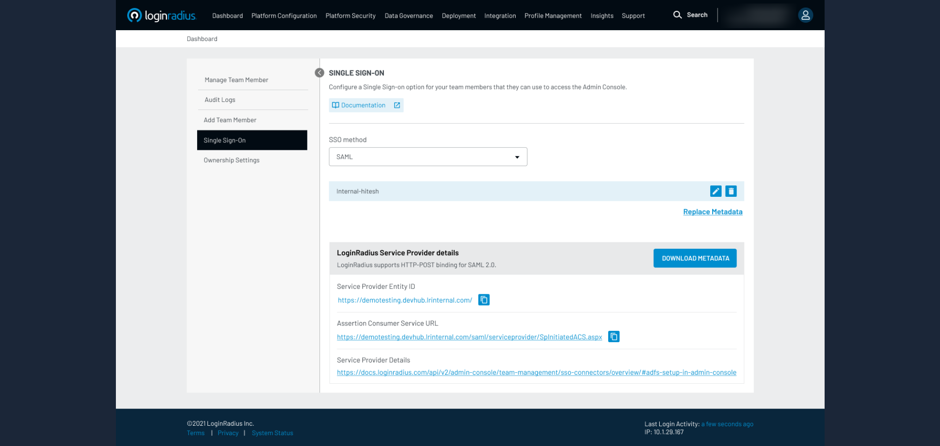 Setting Up Saml Sso In Admin Console Identity Platform Documentation